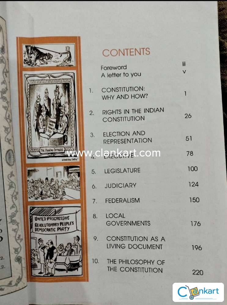 Buy 'Political Science, Indian Constitution At Work' Book In Excellent ...