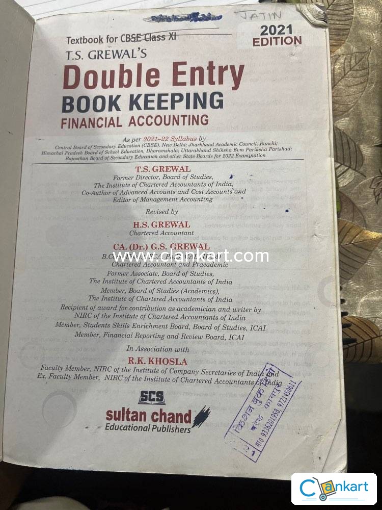 Buy 'T.S. Grewal's Double Entry Book Keeping : Financial Accounting ...