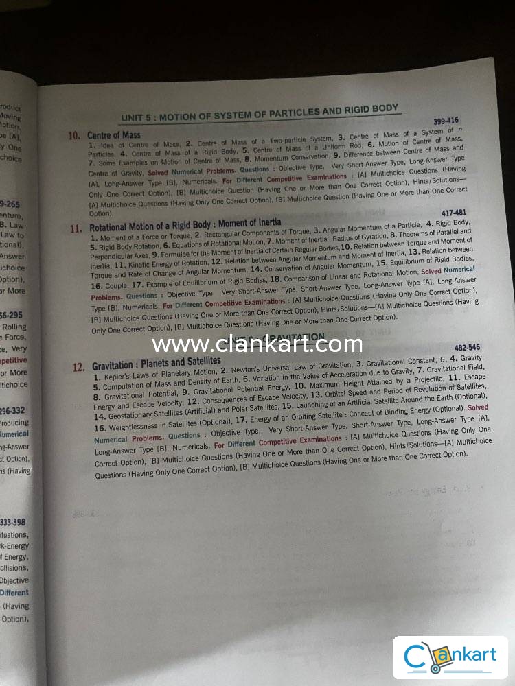 Buy 'ISC PHYSICS CLASS 11TH , Part 1' Book In Excellent Condition At ...