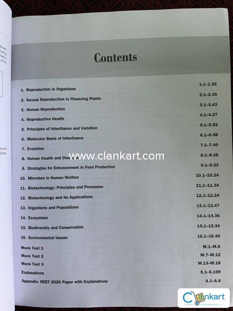 Buy 'Class 12 A To Z Biology For NEET' Book In Excellent Condition At ...