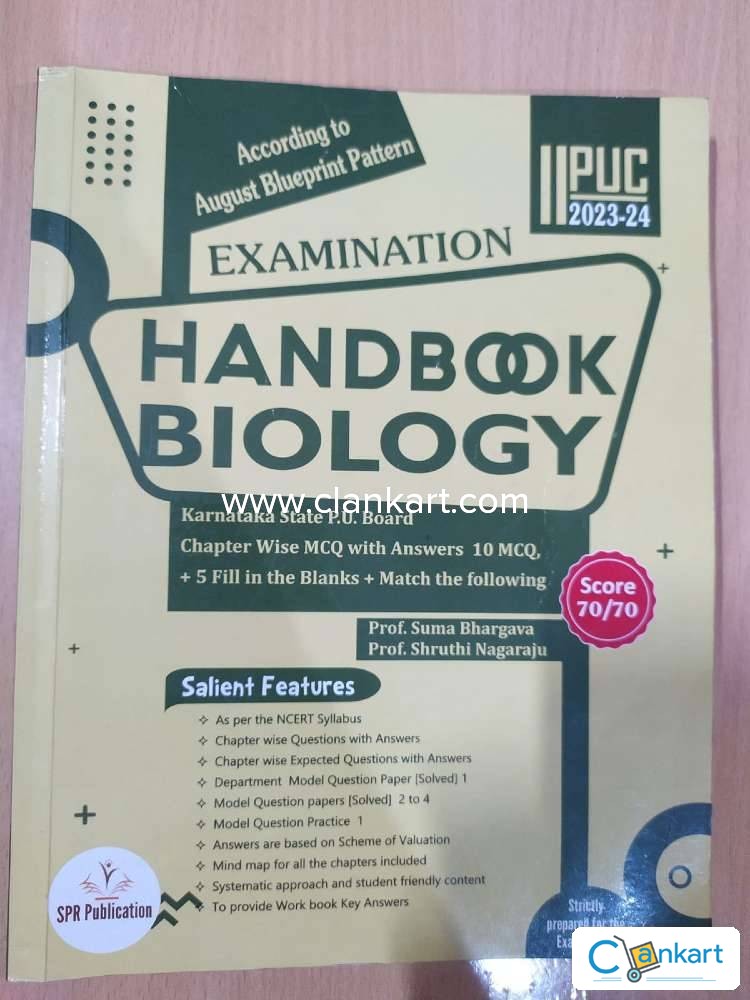 Buy 'Class 12th Handbook Biology' Book In Excellent Condition At ...
