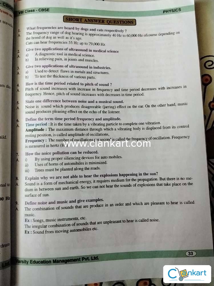 Buy 'Class 8 PHYSICS AND CHEMISTRY Study Material' Book In Excellent ...