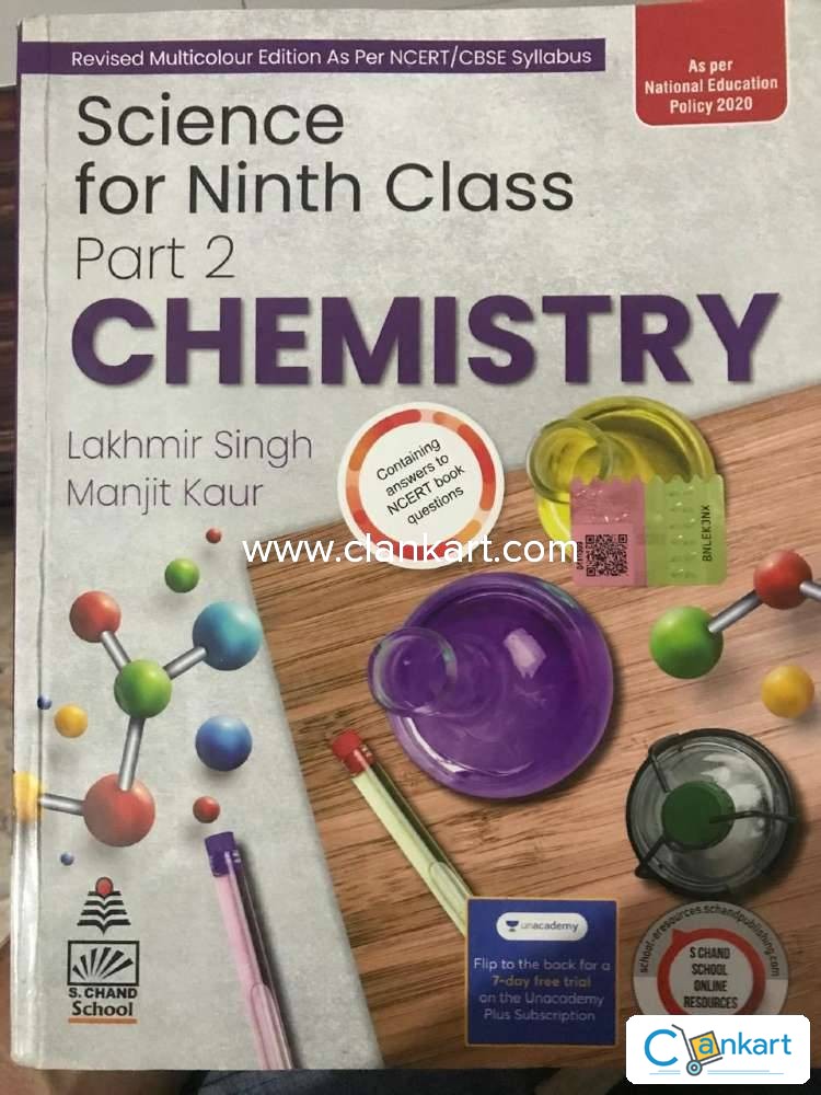 Buy 'SCIENCE CHEMISTRY For NINTH CLASS Part 2' Book In Excellent ...