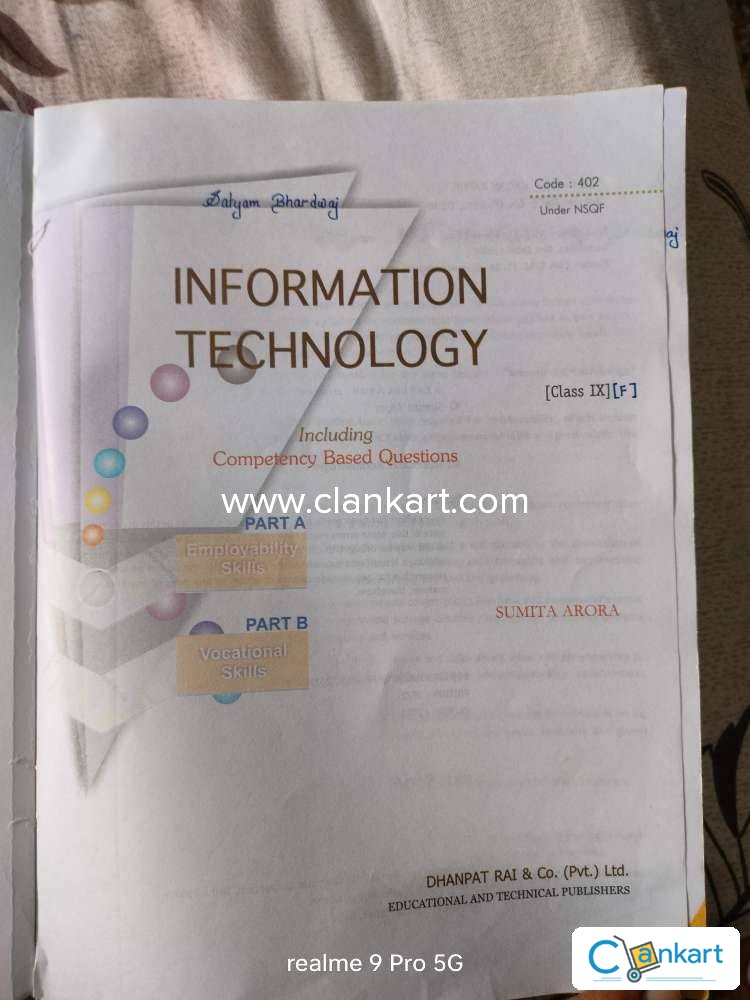 Buy 'Information Technology A Textbook Of Class 9' Book In Excellent ...
