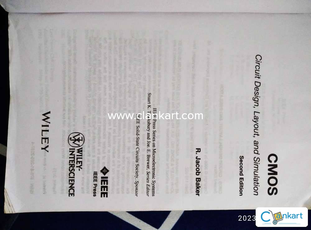 Buy Cmos Circuit Design Layout And Simulation Book In Good Condition At