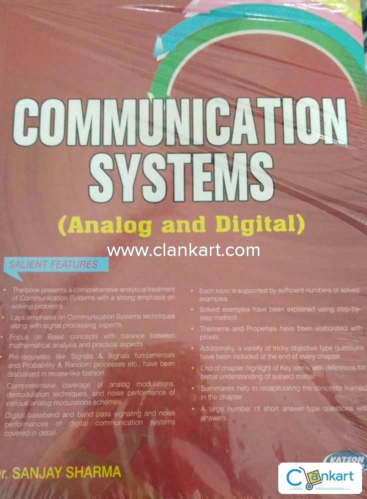Buy 'Communication Systems' Book In Excellent Condition At Clankart.com