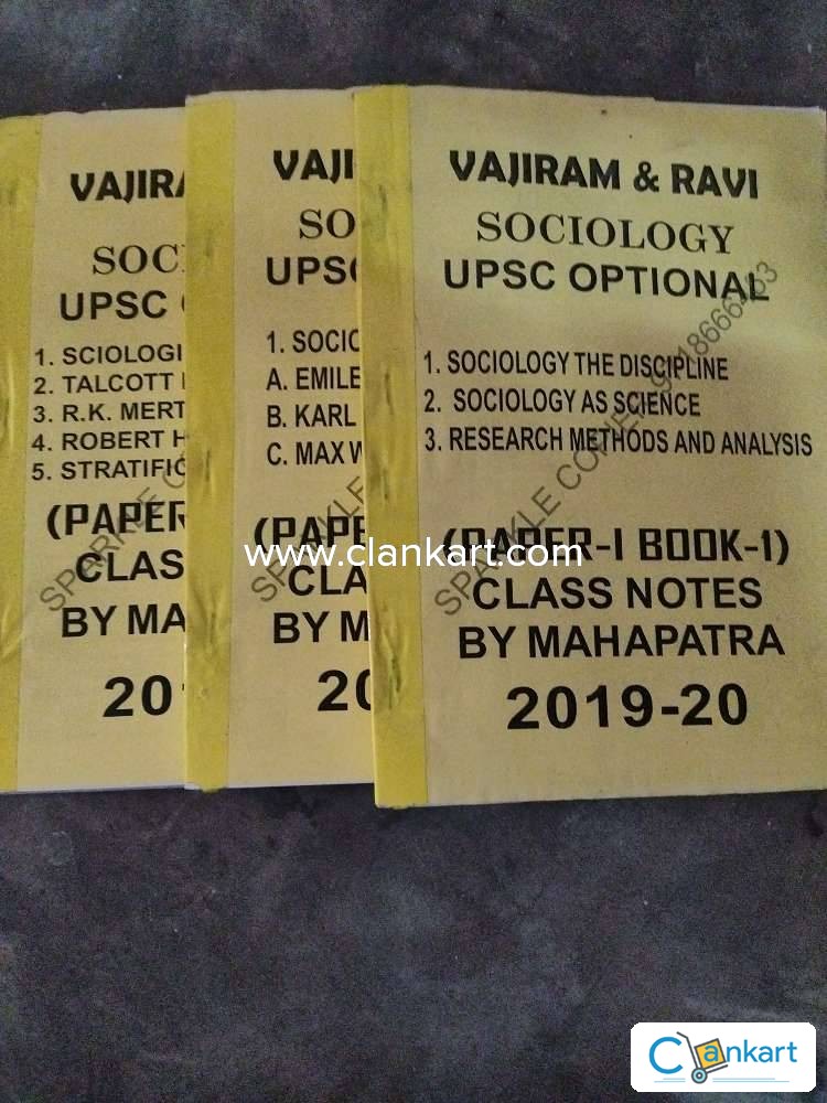 Buy 'Complete Vajiram N Ravi Sociology Upsc Handwriting Notes Paper 1&2 ...