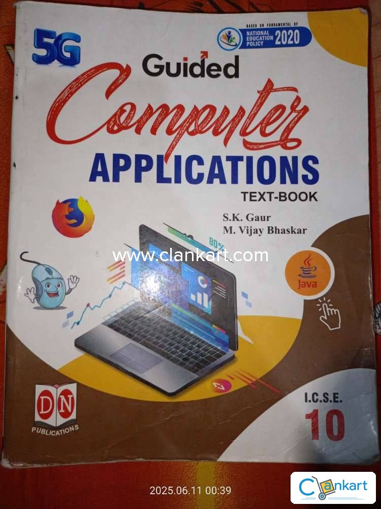 Buy 'Computer Applications Textbook ICSE Class 10' Book In Good ...