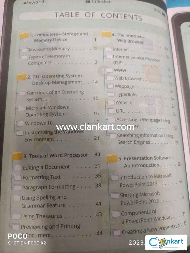Buy 'e World Computer Basics And Applications 4' Book In Excellent ...