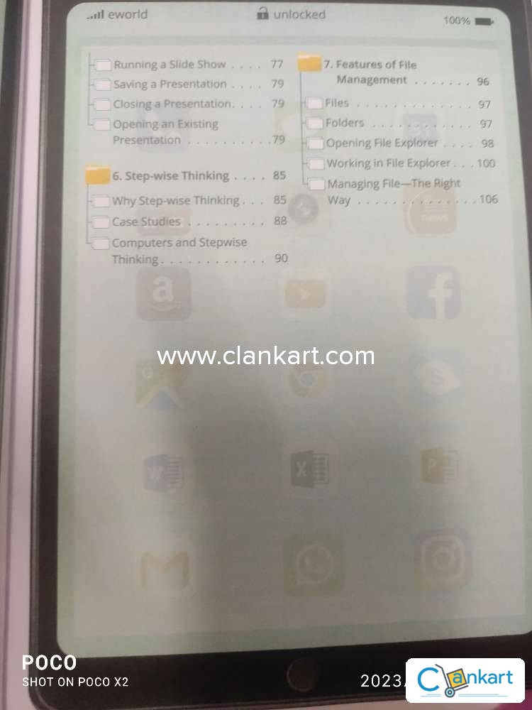 Buy 'e World Computer Basics And Applications 4' Book In Excellent ...