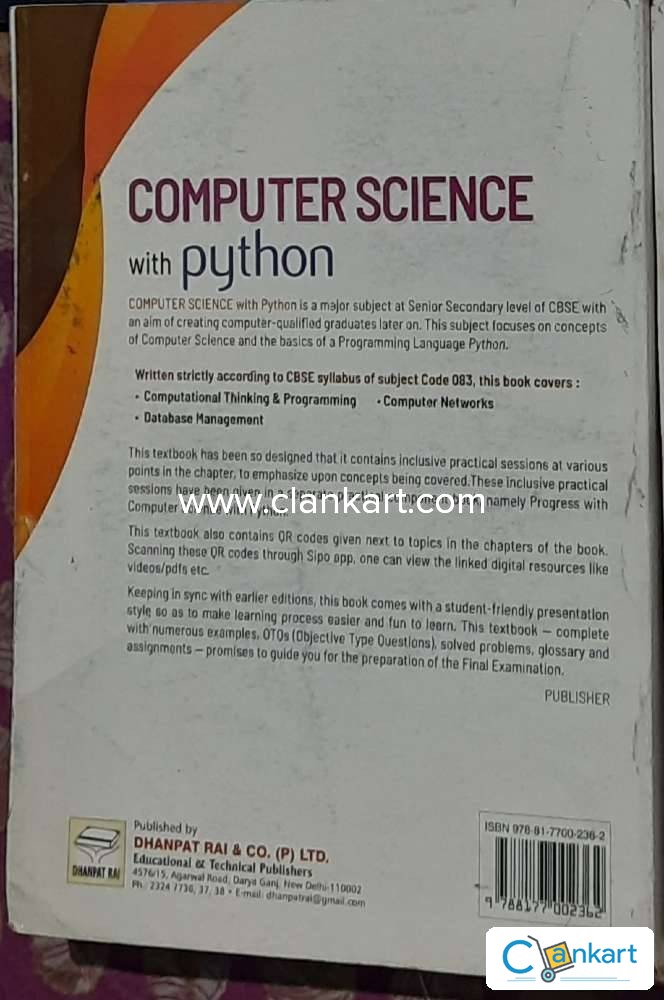 Buy 'Computer Science With Python Textbook And Practical Book For Class ...