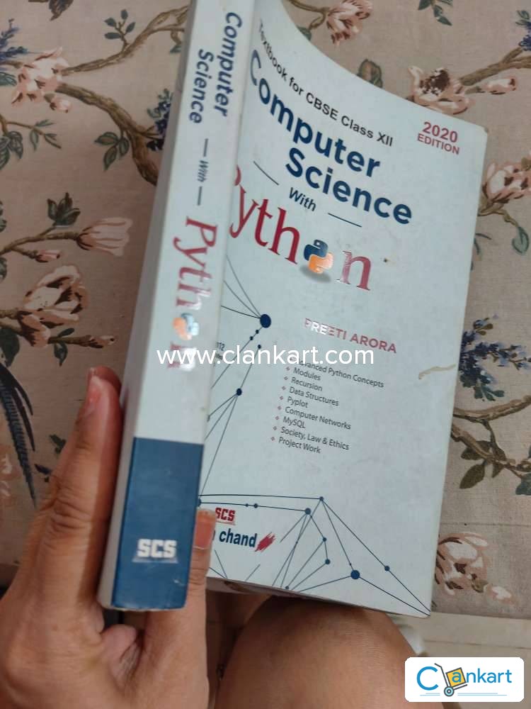 Buy 'Computer Science With Python:Textbook For CBSE Class 12 (as Per ...