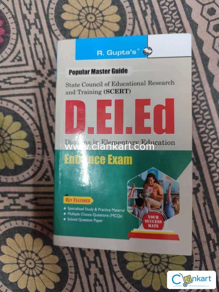 Buy 'SCERT Delhi: D.El.Ed Entrance Exam Guide' Book In Excellent ...