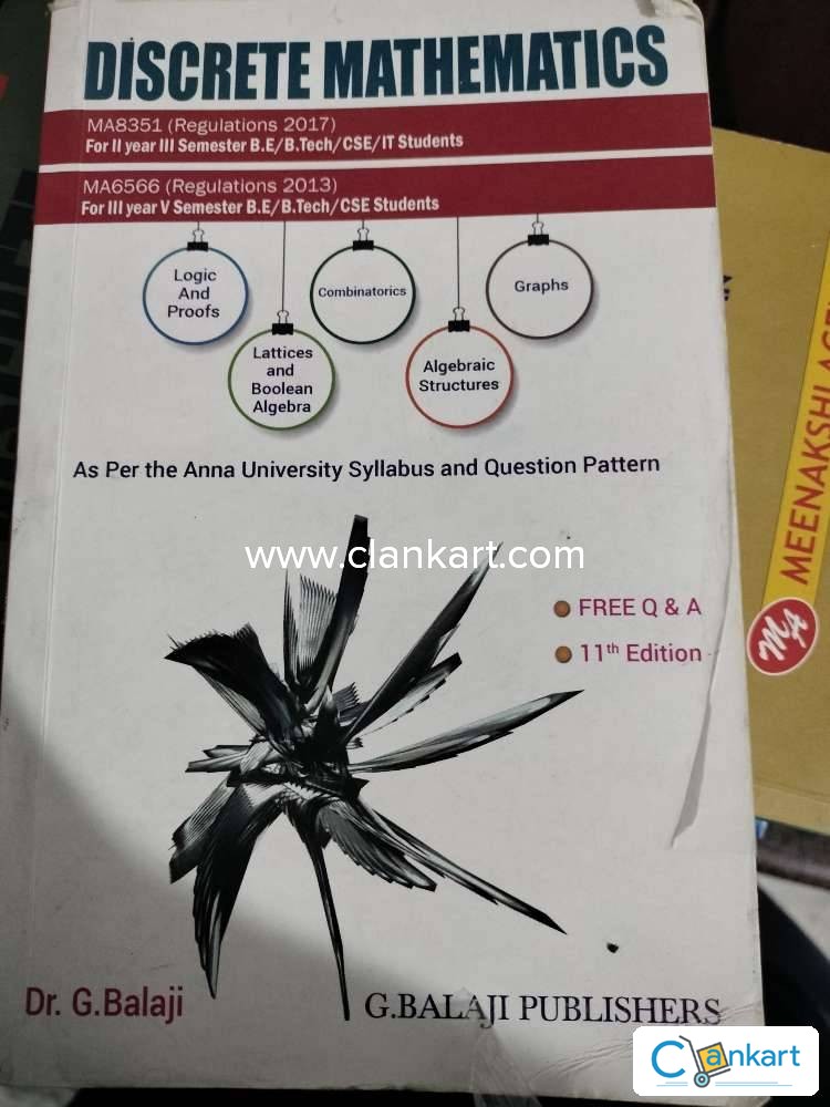 Buy 'Discrete Mathematics' Book In Excellent Condition At Clankart.com Buy 'Discrete Mathematics' Book In Excellent Condition At Clankart.com