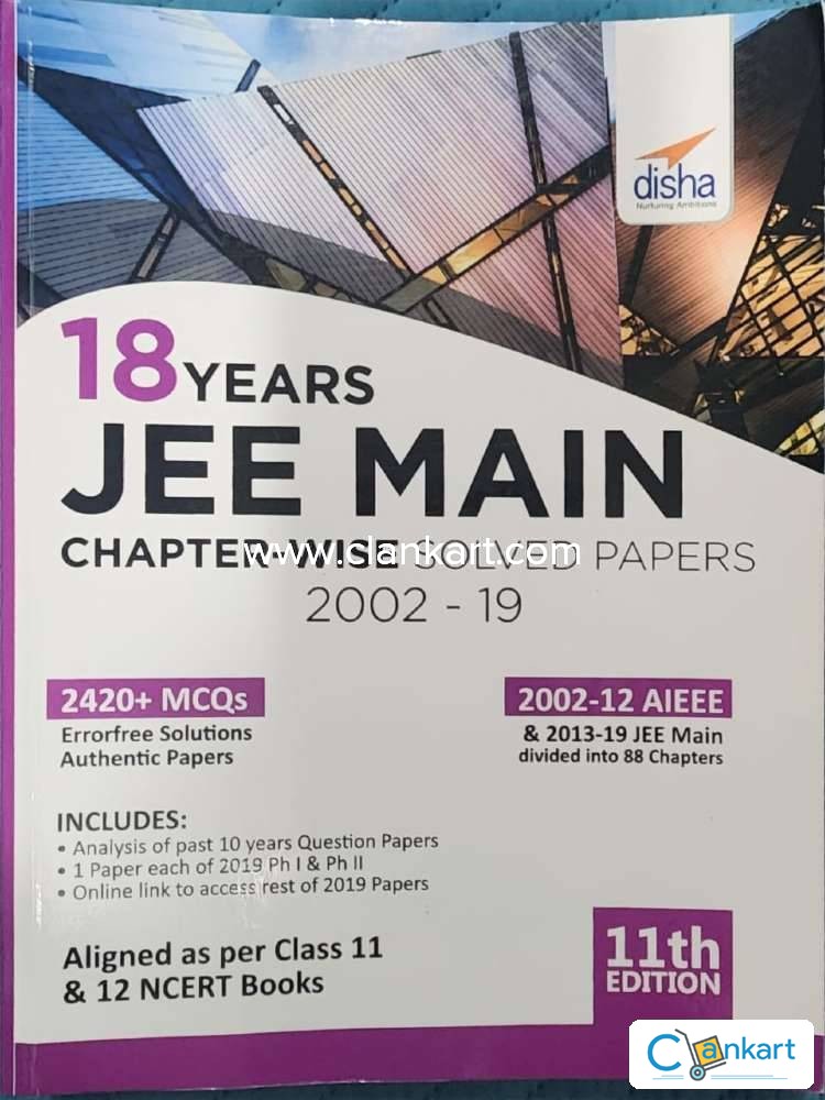 Buy 'Disha 18 Years PYQ For JEE Mains' Book In Excellent Condition At ...