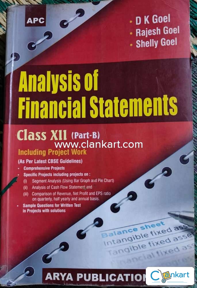 Buy 'Analysis Of Financial Statement Class 12th' Book In Excellent ...