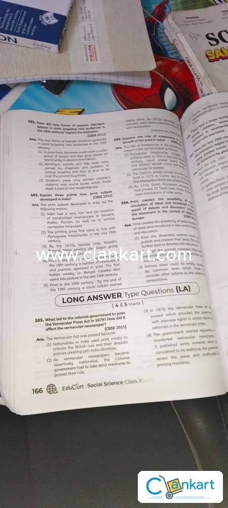 Buy 'EDUCART QUESTION BANK SOCIAL 2023-24' Book In Excellent Condition ...