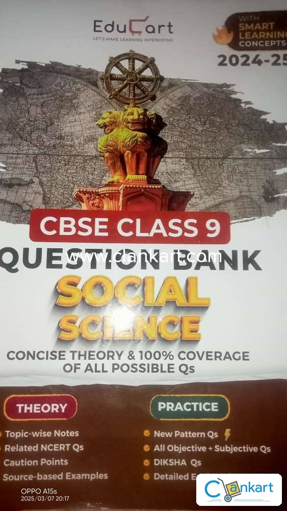 Buy 'Educart CBSE Question Bank Class 9 Social Science 2024-25 (For ...