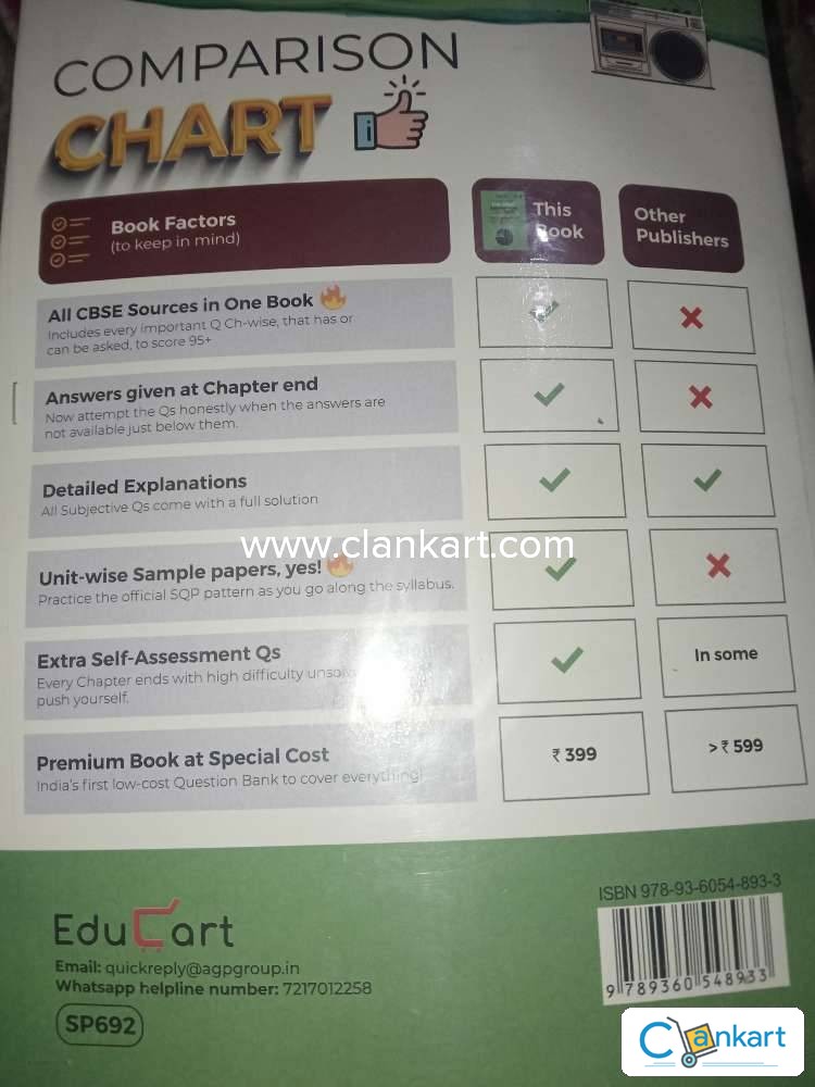 Buy 'Educart CBSE Class 10 MATHEMATICS STANDARD One Shot Question Bank ...