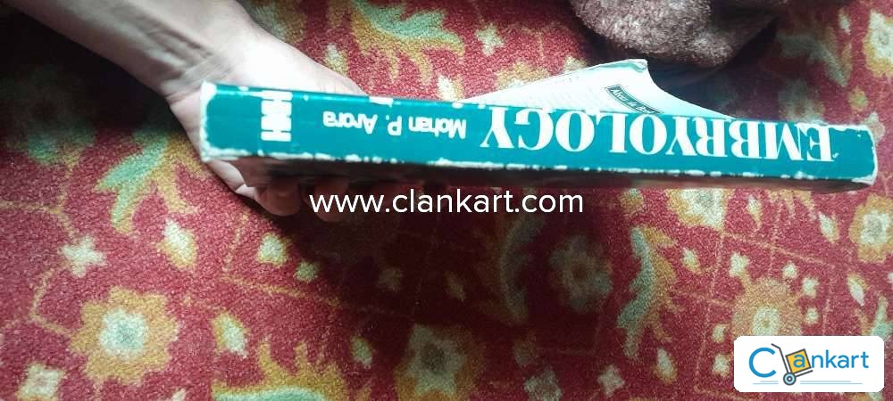 Buy 'EMBRYOLOGY' Book In Good Condition At Clankart.com