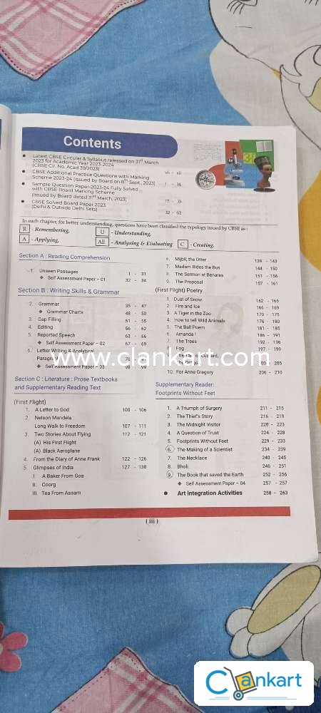 Buy 'ENGLISH CBSE QUESTION BANK CLASS 10' Book In Excellent Condition ...