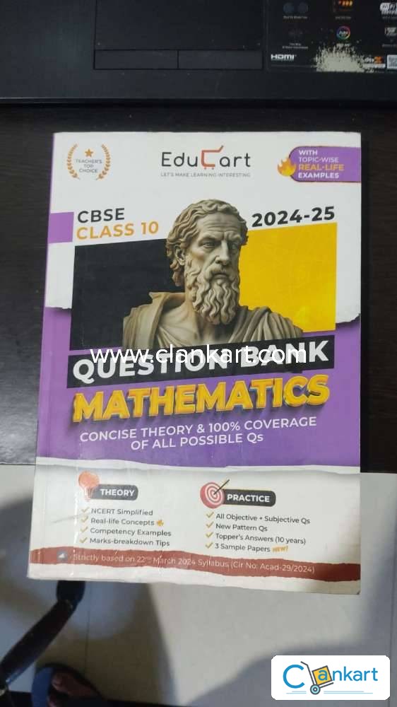 Buy 'Educart CBSE Question Bank Class 10 Mathematics 2024-25 (As Per ...