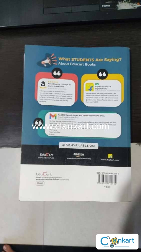 Buy 'Educart CBSE Question Bank Class 10 Science 2024-25 (As Per Latest ...