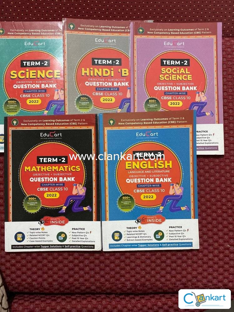 Buy 'Educart Class 10 Cbse Question Bank Maths Science Sst English ...