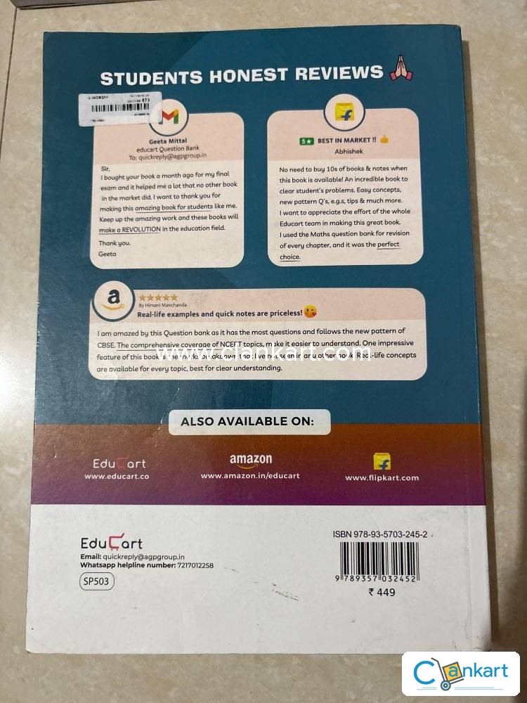 Buy 'Educart CBSE ECONOMICS Chapterwise Question Bank Class 12 (with ...