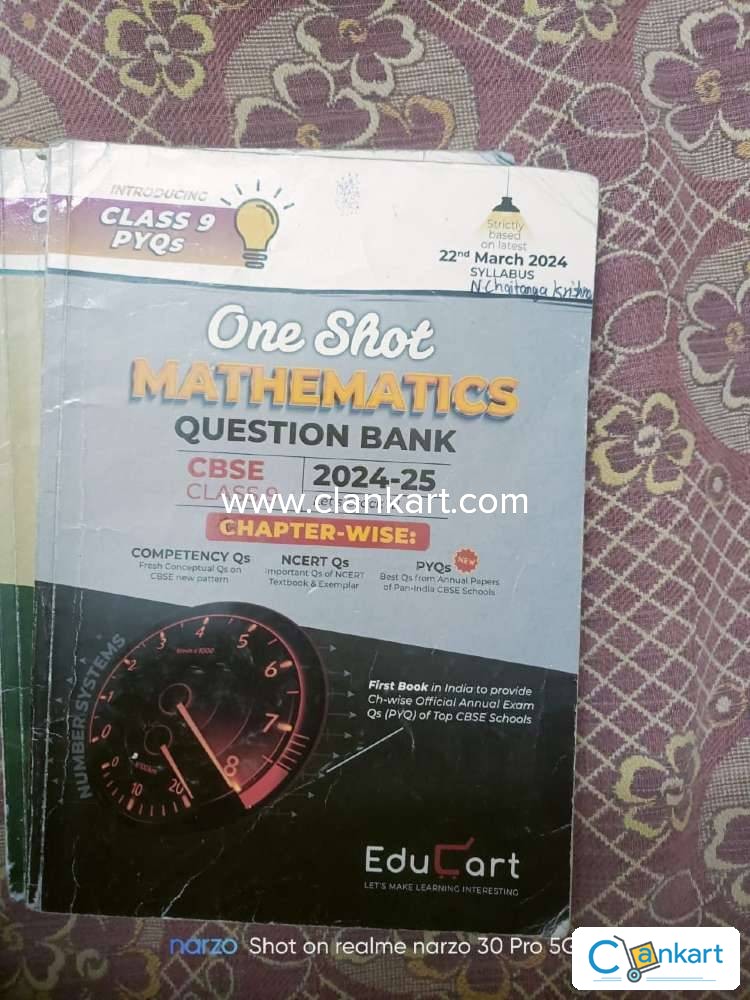 Buy 'Educart MATHEMATICSl Class 9 One Shot' Book In Excellent Condition ...