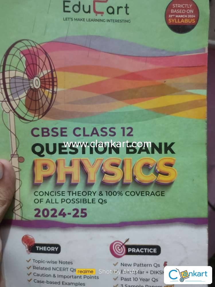 Buy 'Educart CBSE Question Bank Class 12 Physics 2024-25 (As Per Latest ...
