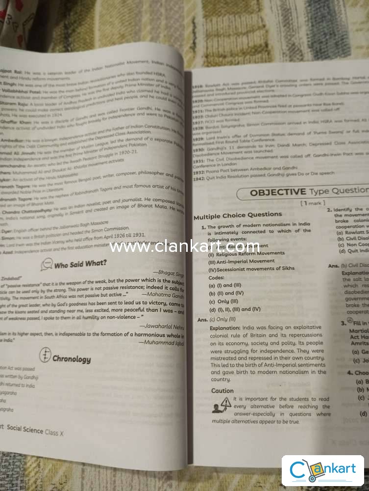 Buy 'Educart Question Bank Social Science 2024-2025 For Class 10' Book ...