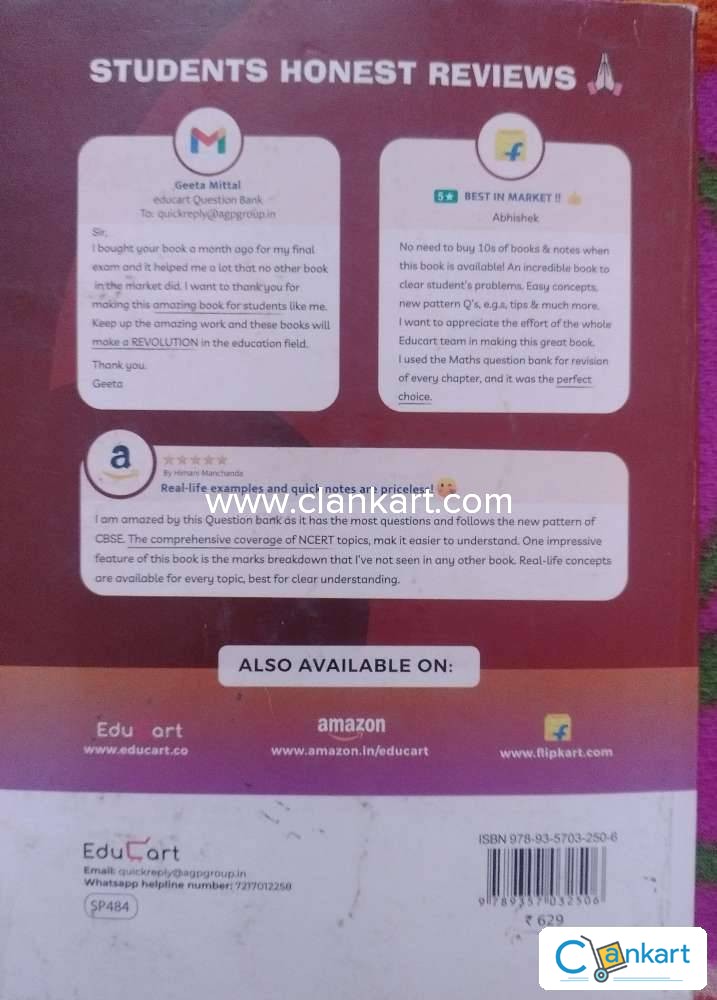 Buy 'Educart CBSE Question Bank Class 10 Science For Board Exam' Book ...