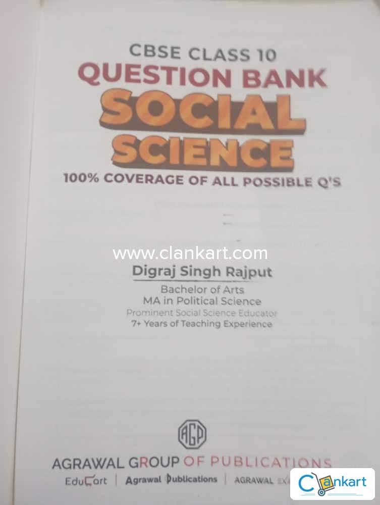 Buy 'Class 10 Question Bank Sst Boards' Book In Excellent Condition At ...