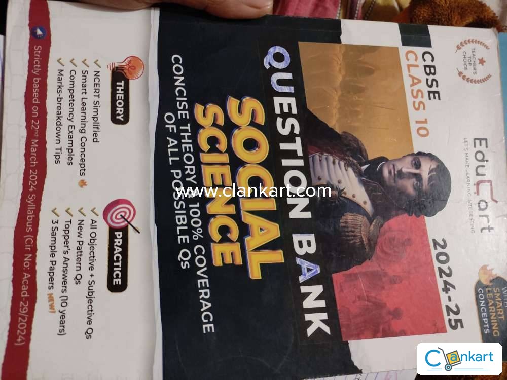 Buy 'Educart CBSE Question Bank Class 10 Social Science 2024-25 (As Per ...
