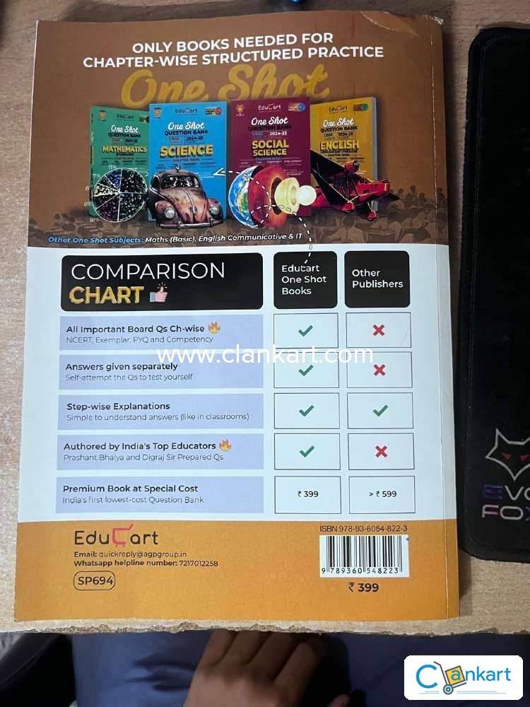 Buy 'Educart CBSE Class 10 ENGLISH One Shot Question Bank 2024-25 ...