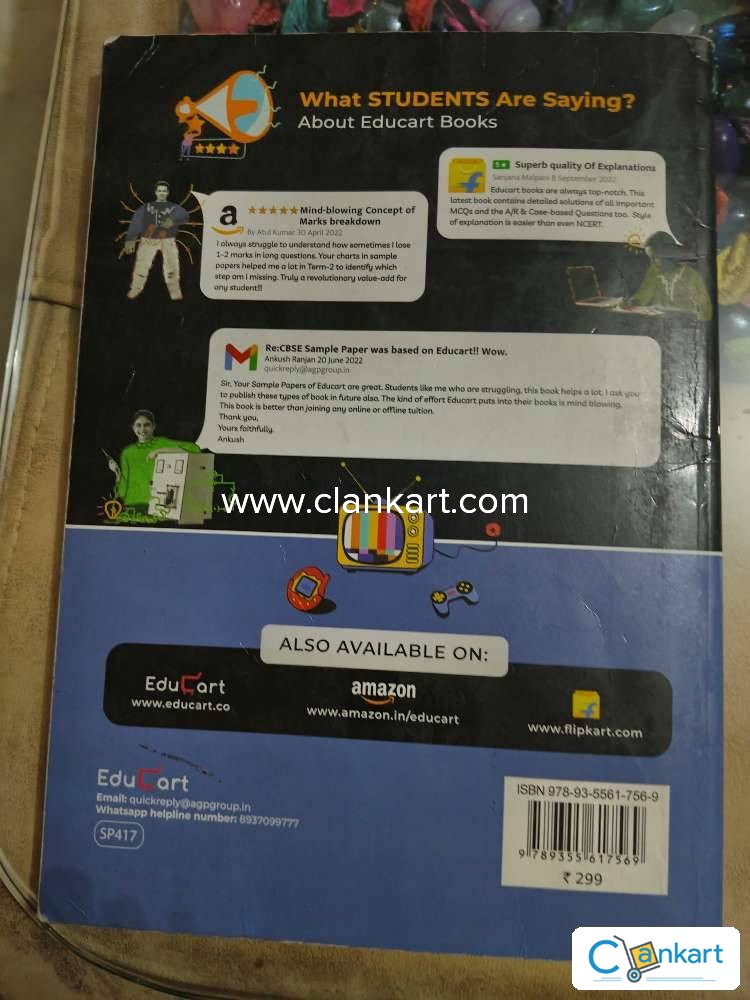 Buy 'Educart CBSE Class 10 MATHEMATICS STANDARD Sample Papers 2023 ...