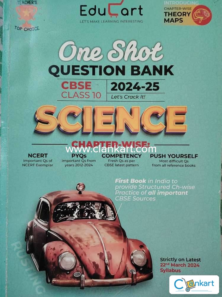 Buy 'Educart CBSE Class 10 SCIENCE One Shot Question Bank 2024-25 ...