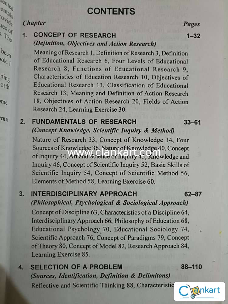 Buy 'Educational Research' Book In Excellent Condition At Clankart.com