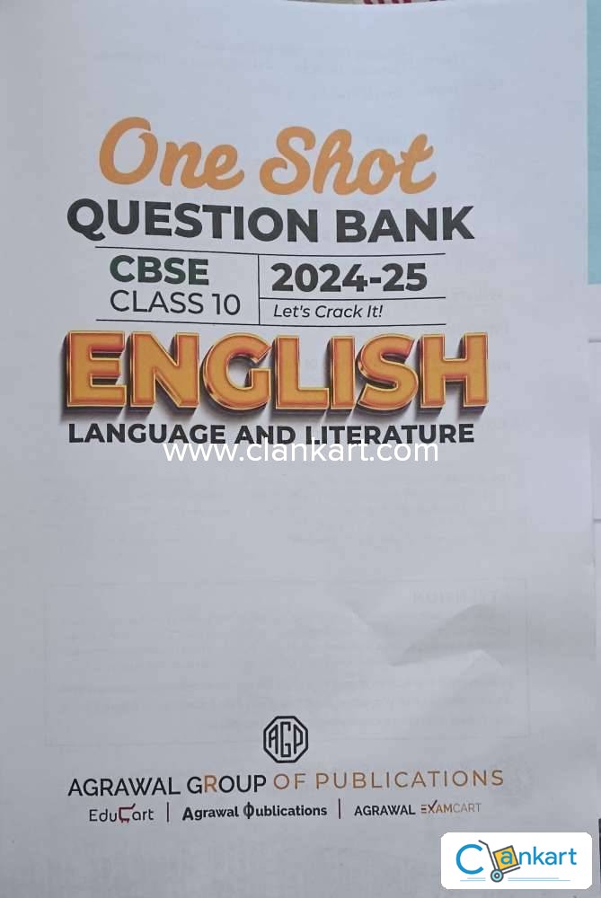 Buy 'Educart CBSE Class 10 ENGLISH One Shot Question Bank 2024-25 ...