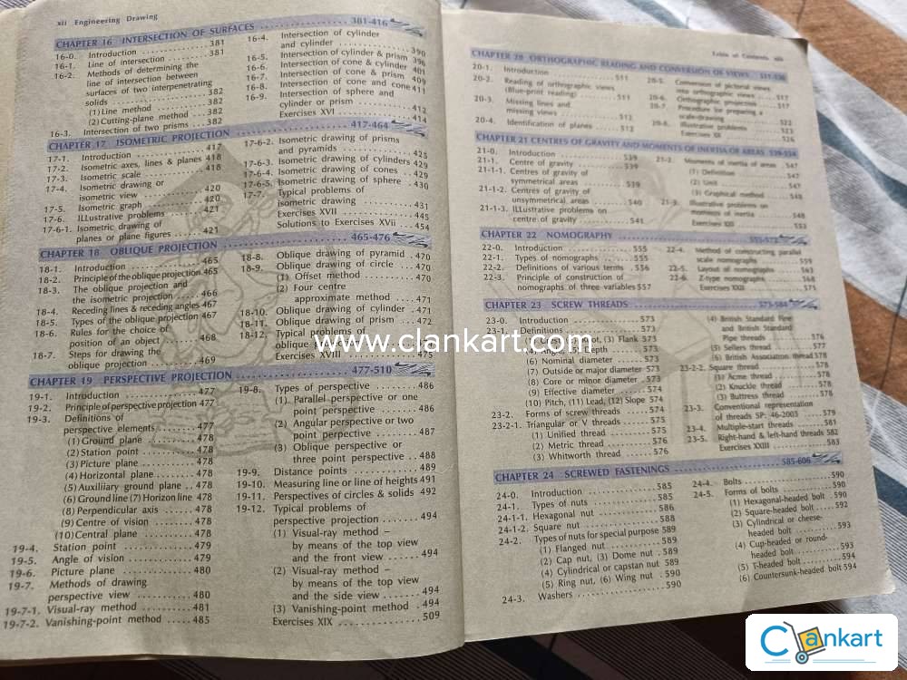 Buy 'Engineering Drawing PB' Book In Excellent Condition At Clankart.com