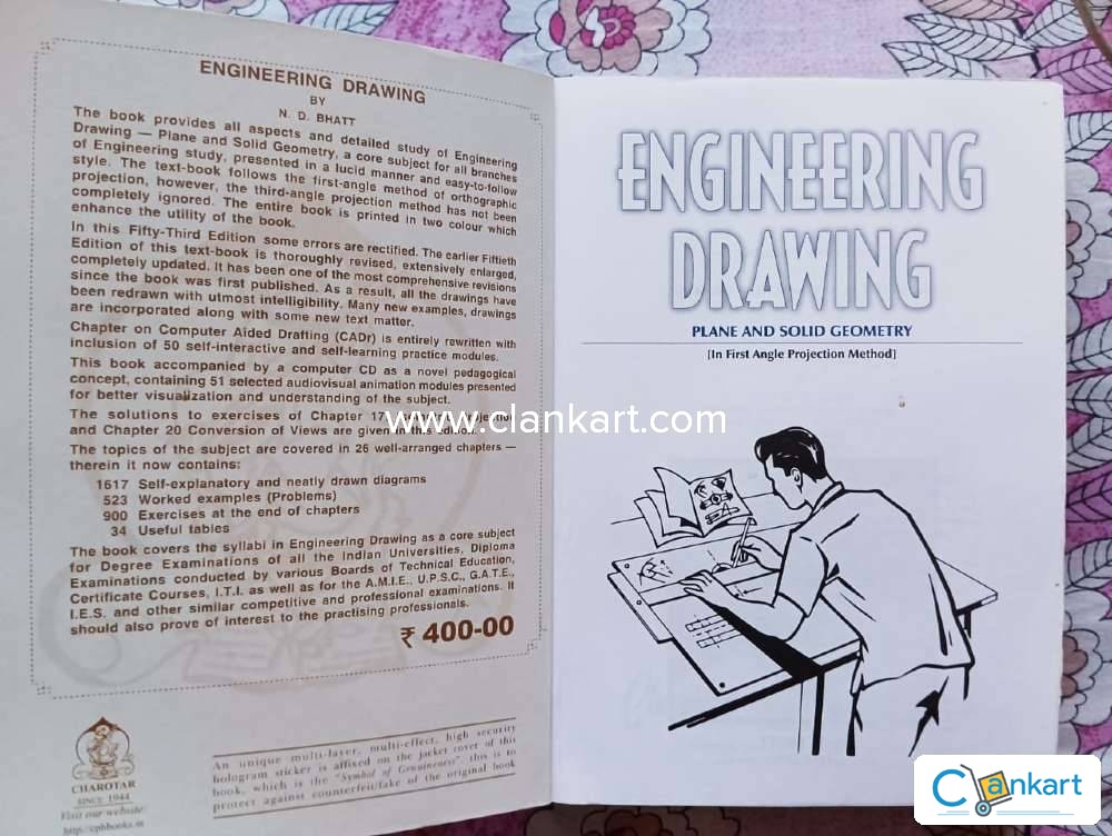 Buy 'Engineering Drawing By N.D Bhatt' Book In Excellent Condition At ...