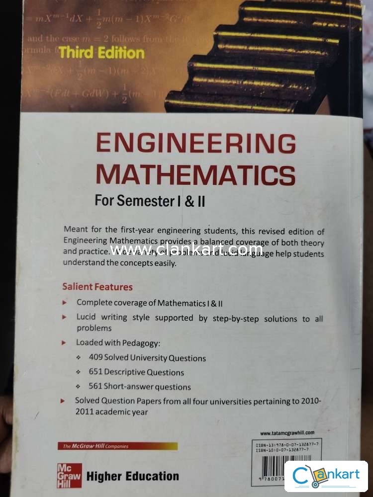 Buy 'Engineering Mathematics, 3rd Ed.' Book In Fair Condition At ...