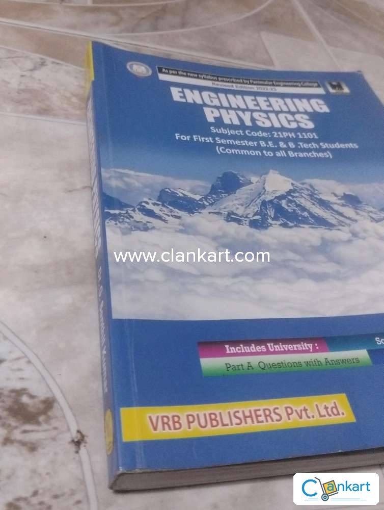 Buy 'Engineering Physics.' Book In Excellent Condition At Clankart.com