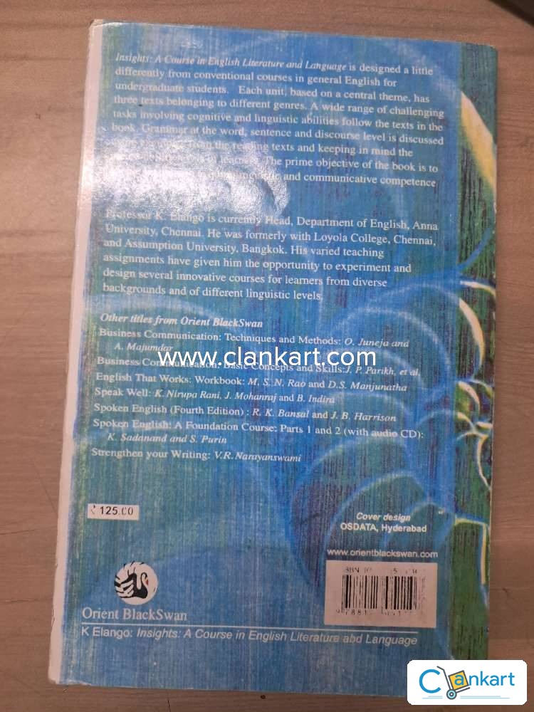 Buy 'Insights (Punjab Uty Edn - Reissue)' Book In Good Condition At ...