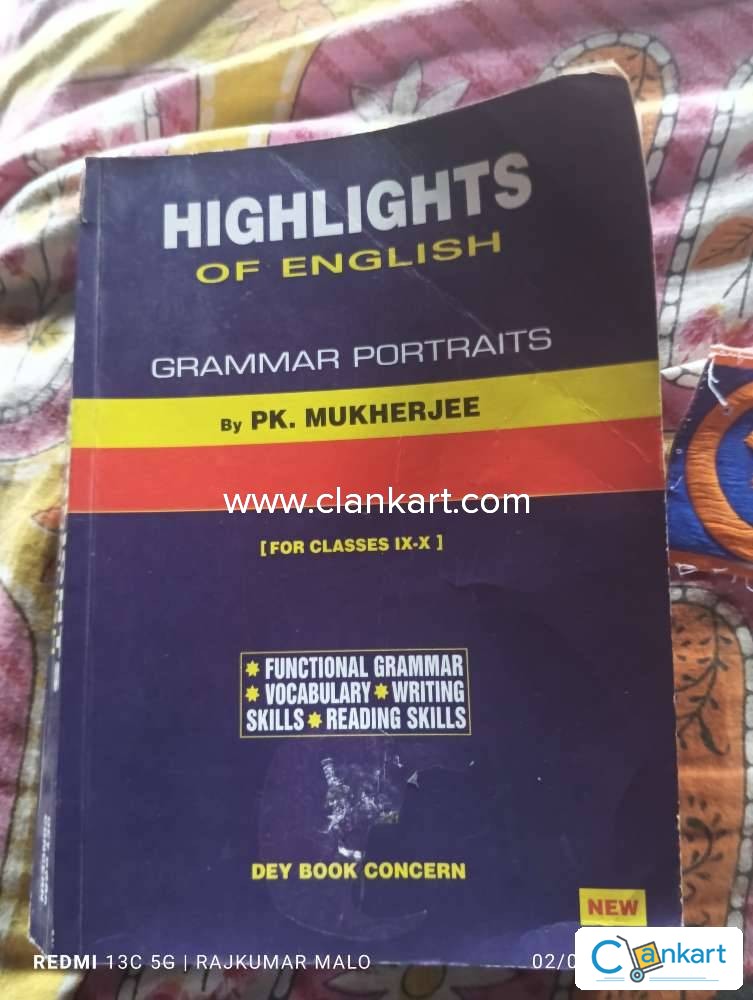 Buy 'Highlights Of English Grammar Portraits By PK. MUKHERJEE' Book In ...