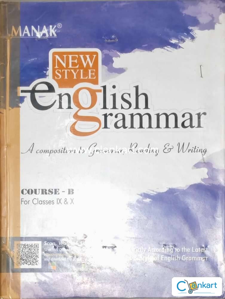 Buy 'MANAK English Grammar Course B For Class 9 And 10' Book In ...