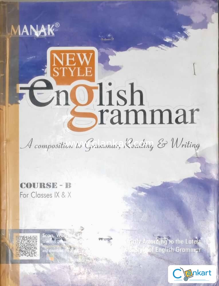 Buy 'MANAK English Grammar Course B For Class 9 And 10' Book In ...