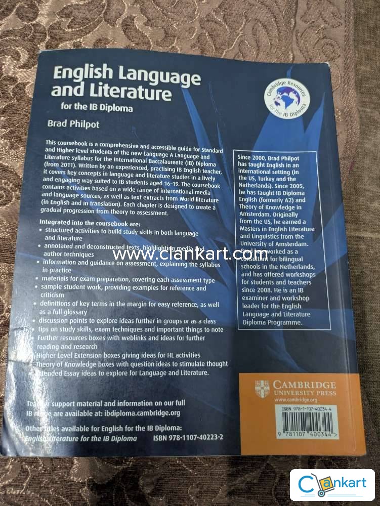 Buy 'English Language And Literature For The IB Diploma' Book In Good ...