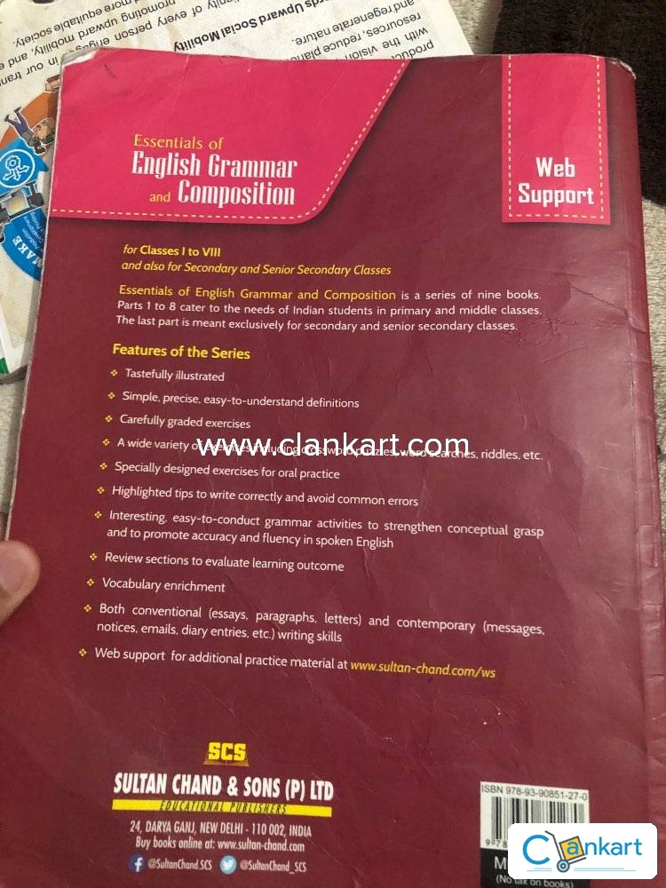 Buy 'Essentials Of English Grammer And Compostion 8' Book In Good ...
